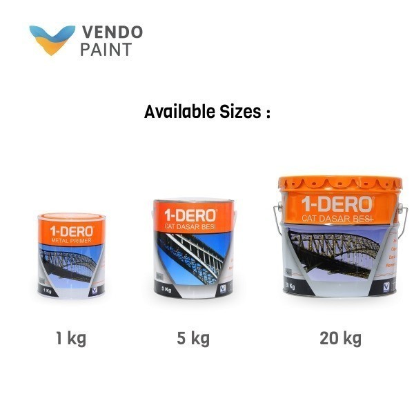 Cat Dasar/Meni Besi 1-Dero 20 kg Light Grey | Sutindo Store