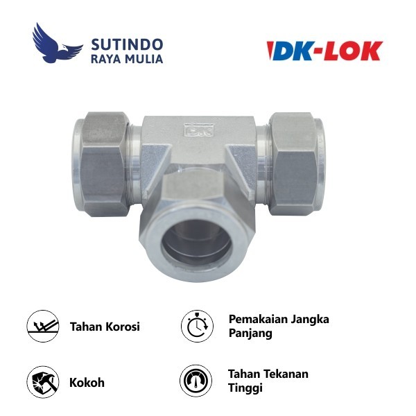 Fitting DK-Lok Union TEE SS316 3/4 In | Sutindo Store