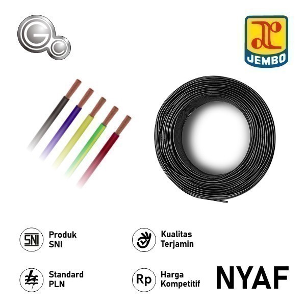 Kabel Listrik Jembo Hitam NYAF 1 x 16MM x 100 M | Sutindo Store