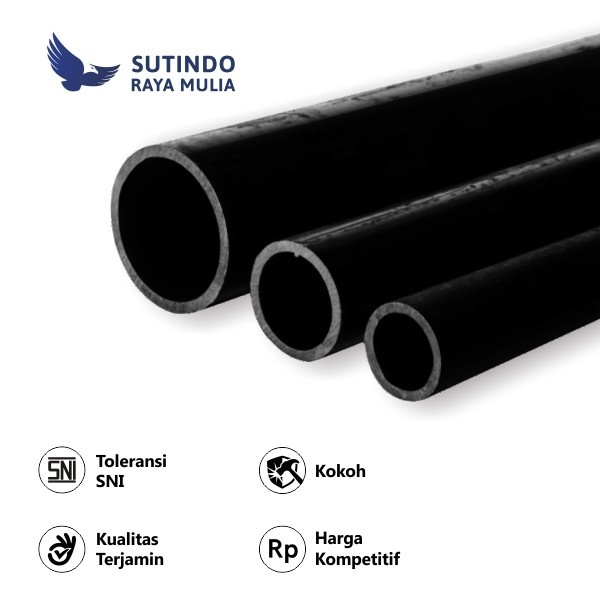 Pipa Besi Seamless SCH 80 2 In x 6 M | Sutindo Store