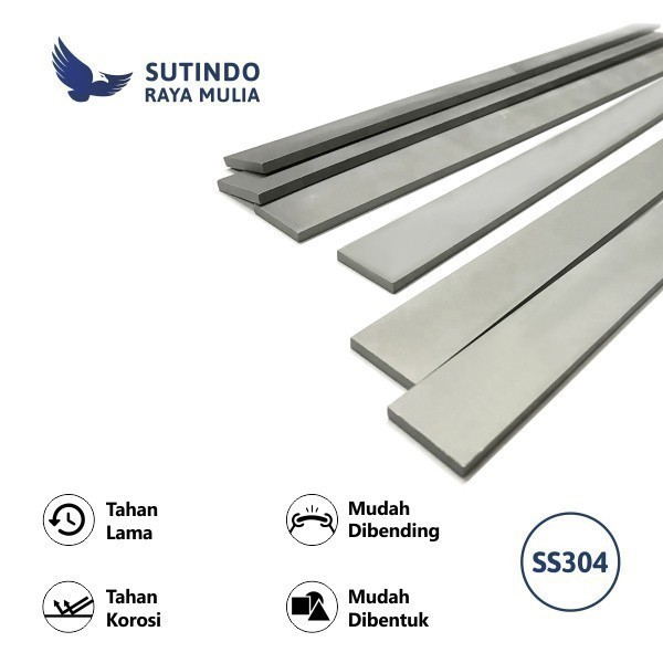 Strep Stainless SS 304 5 MM x 40 MM x 6 Meter | Sutindo Store